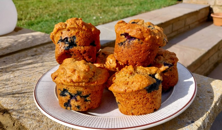 Lemon & Blueberry Ricotta Muffins – A Different Kitchen
