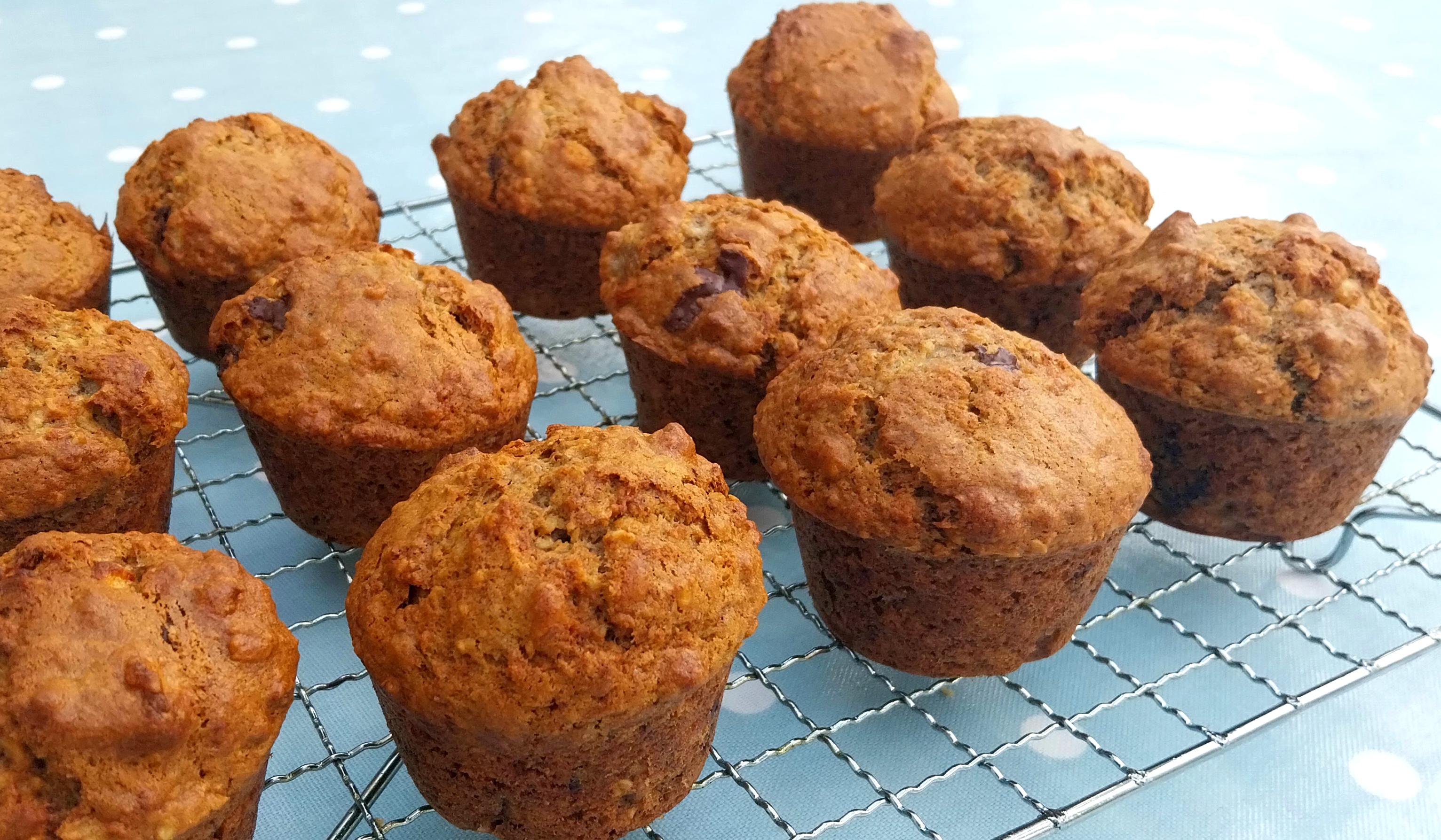 Banana, Walnut & Dark Choc Muffins – A Different Kitchen